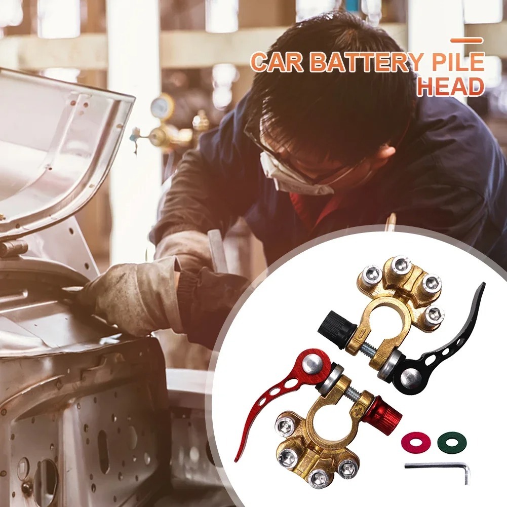 Jual Kepala Aki Terminal Accu 2pcs Set Quick Release Clamp 4 Way ...