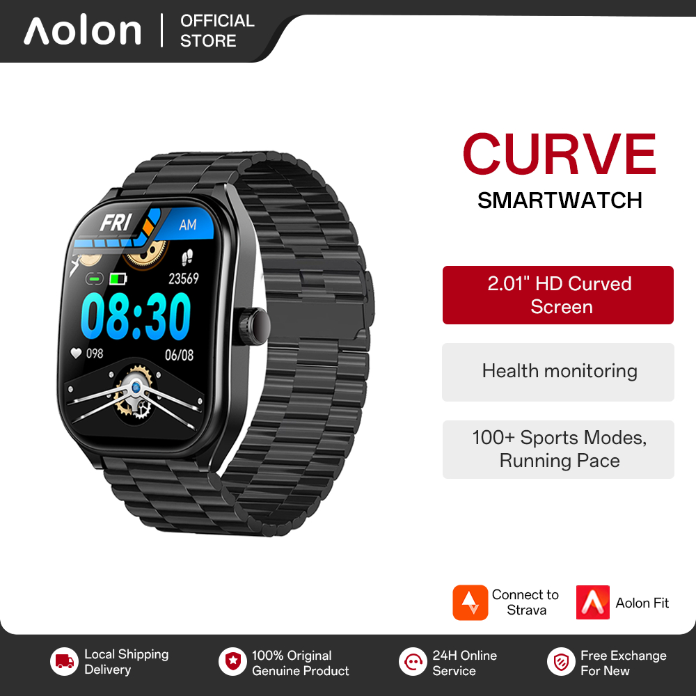 Jual Aolon Curve Jam Tangan Smartwatch Original Running Pace Ip68 ...