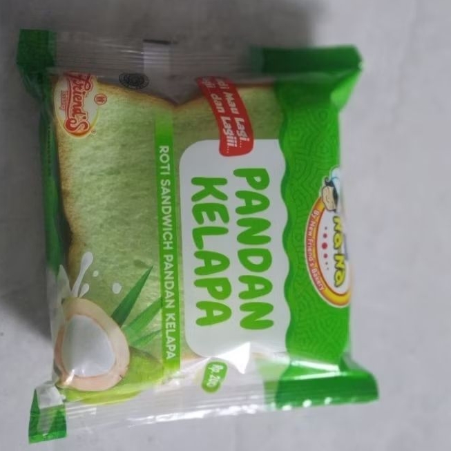 Jual Roti Nana Sandwich Rasa Pandan Kelapa Tekstur Lembut Friends ...
