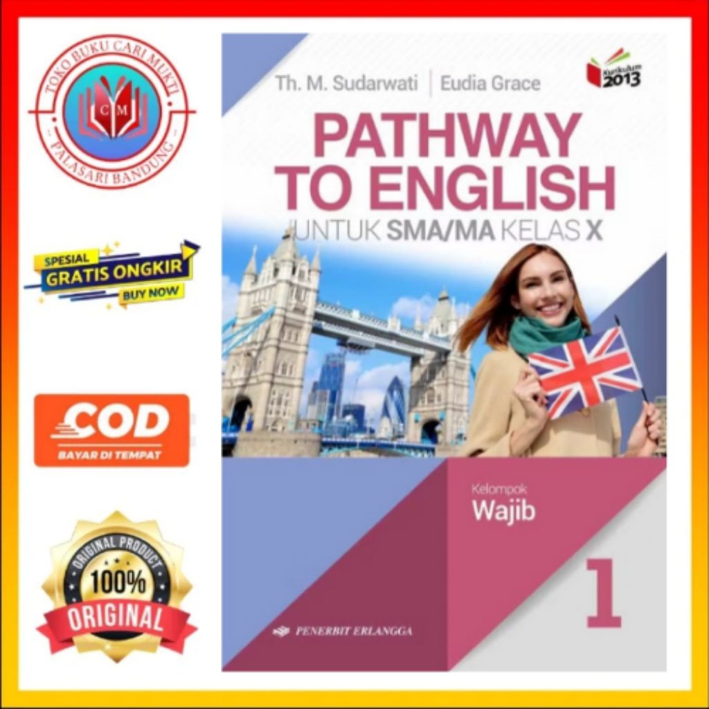 Jual BUKU PATHWAY TO ENGLISH BAHASA INGGRIS WAJIB UNTUK SMA/MA KELAS 10 KURIKULUM 2013 BEKAS ...