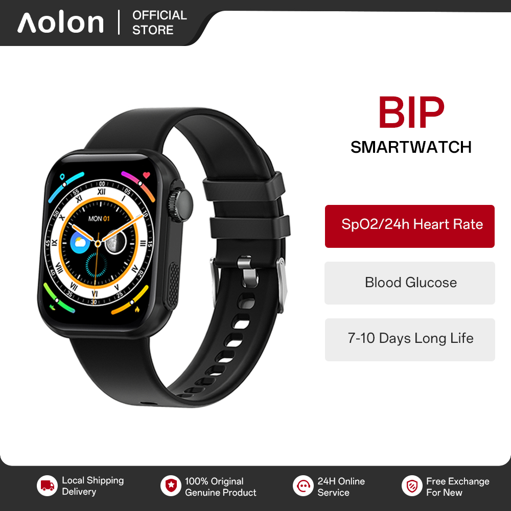 Jual Aolon BIP Smartwatch Original HRV & Blood Glucose Monitoring HD ...