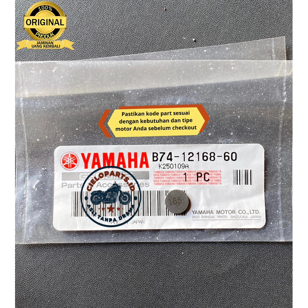 Jual Pad Adjusting Sim Shim Tappet Xmax X Max 250 Asli Original B74 ...
