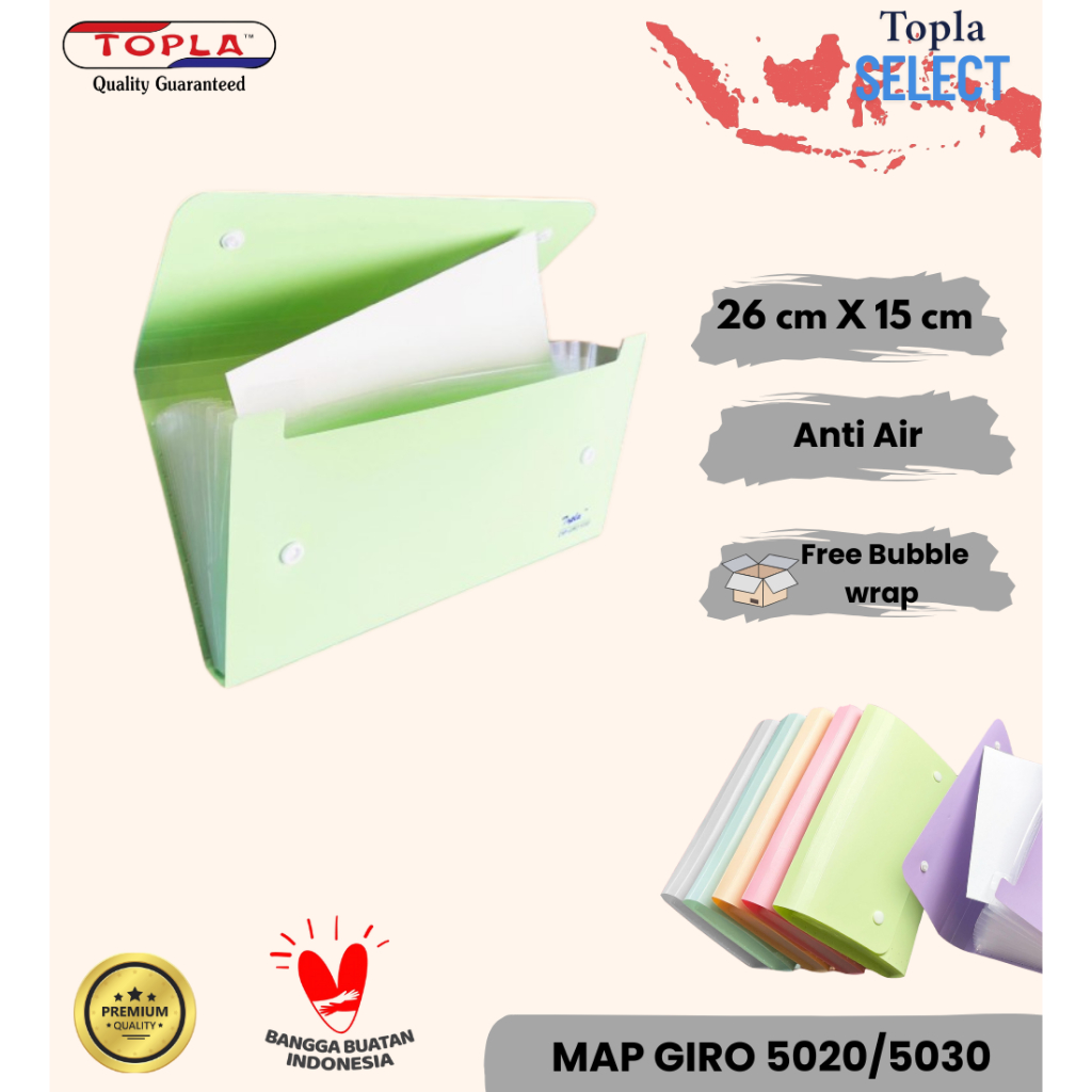 Jual TOPLA Map Giro 5020/5030 Tempat Dompet Dokumen Giro Nota Cek ...