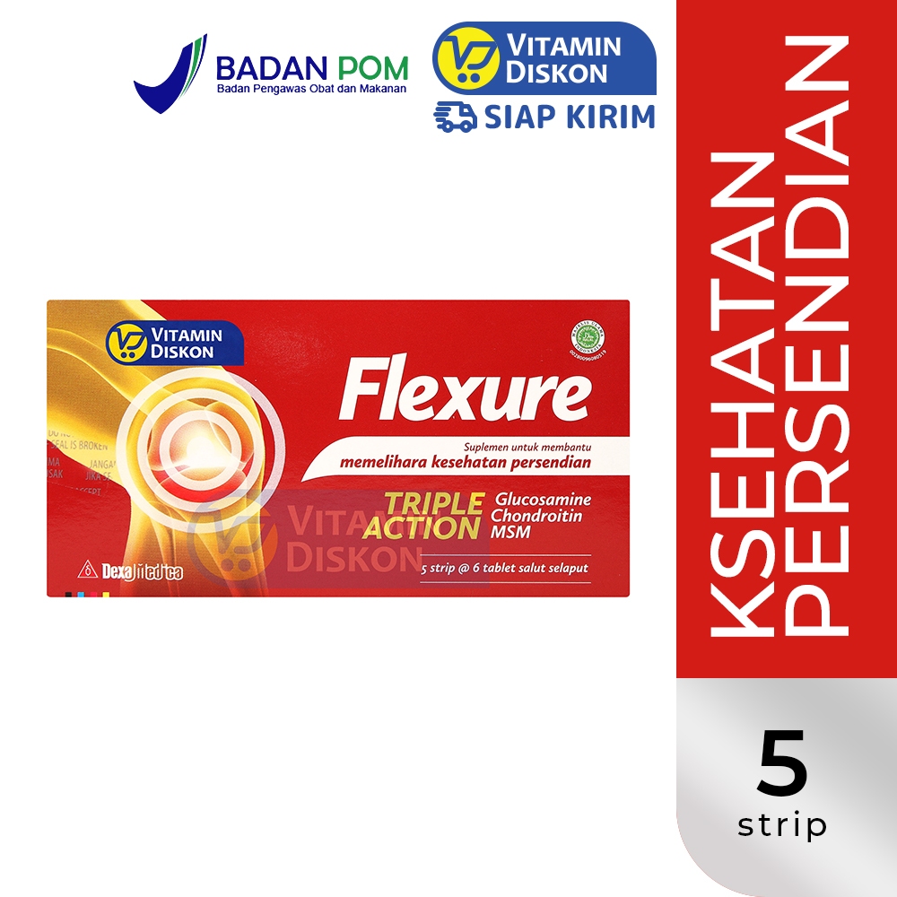 Jual FLEXURE TRIPLE ACTION BOX 30 TABLET | Suplemen Kesehatan Sendi dan ...