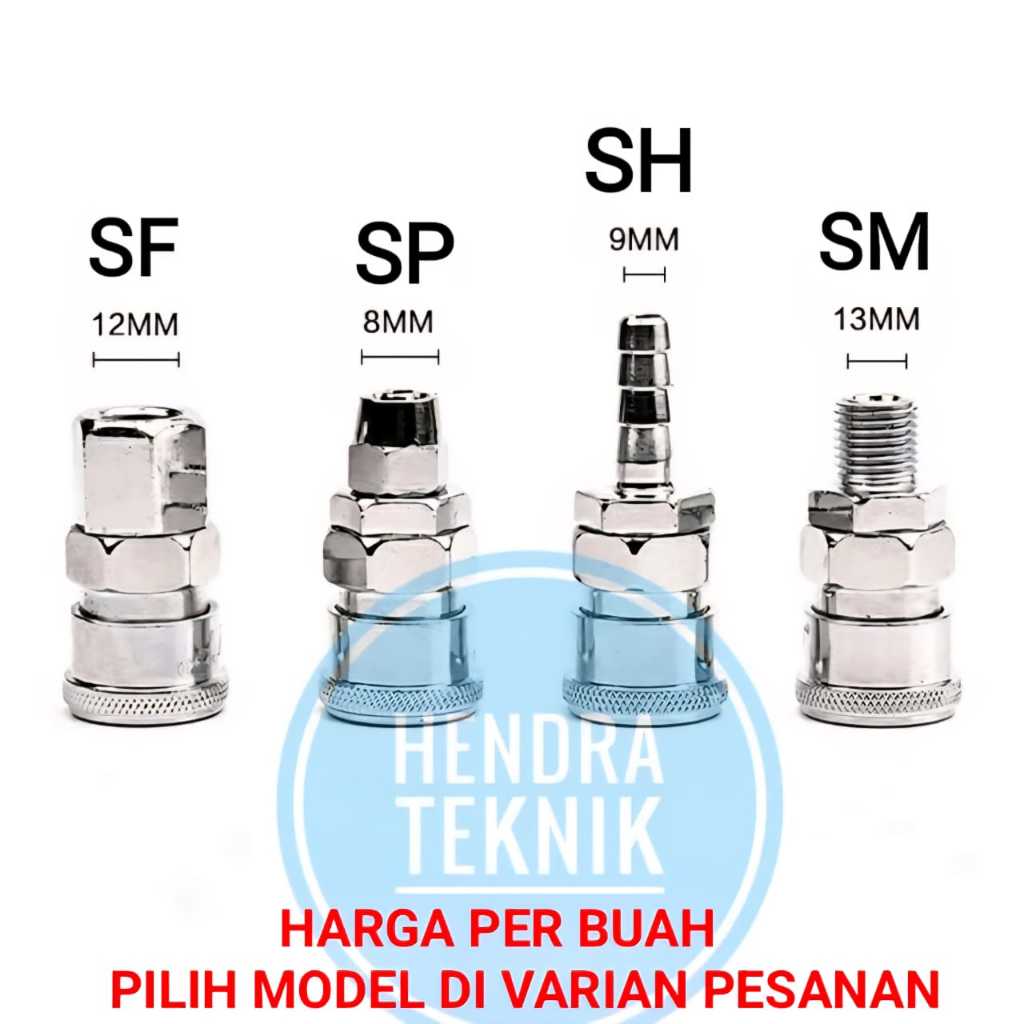 Jual COUPLER FEMALE SM SF SH SP 20 KOPLER QUICK COUPLING SAMBUNGAN ...