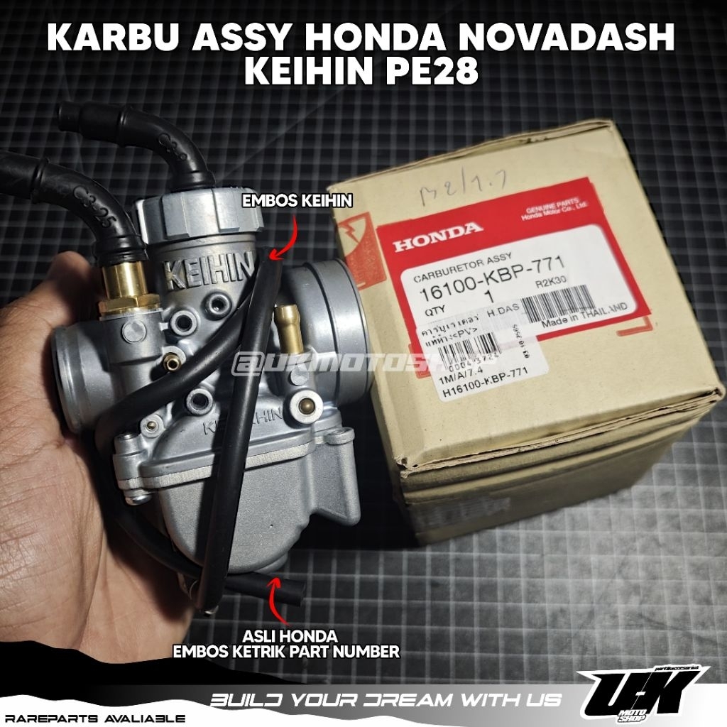 Jual karburator karbu pe28 keihin asli honda nova dash nova rs | Shopee ...