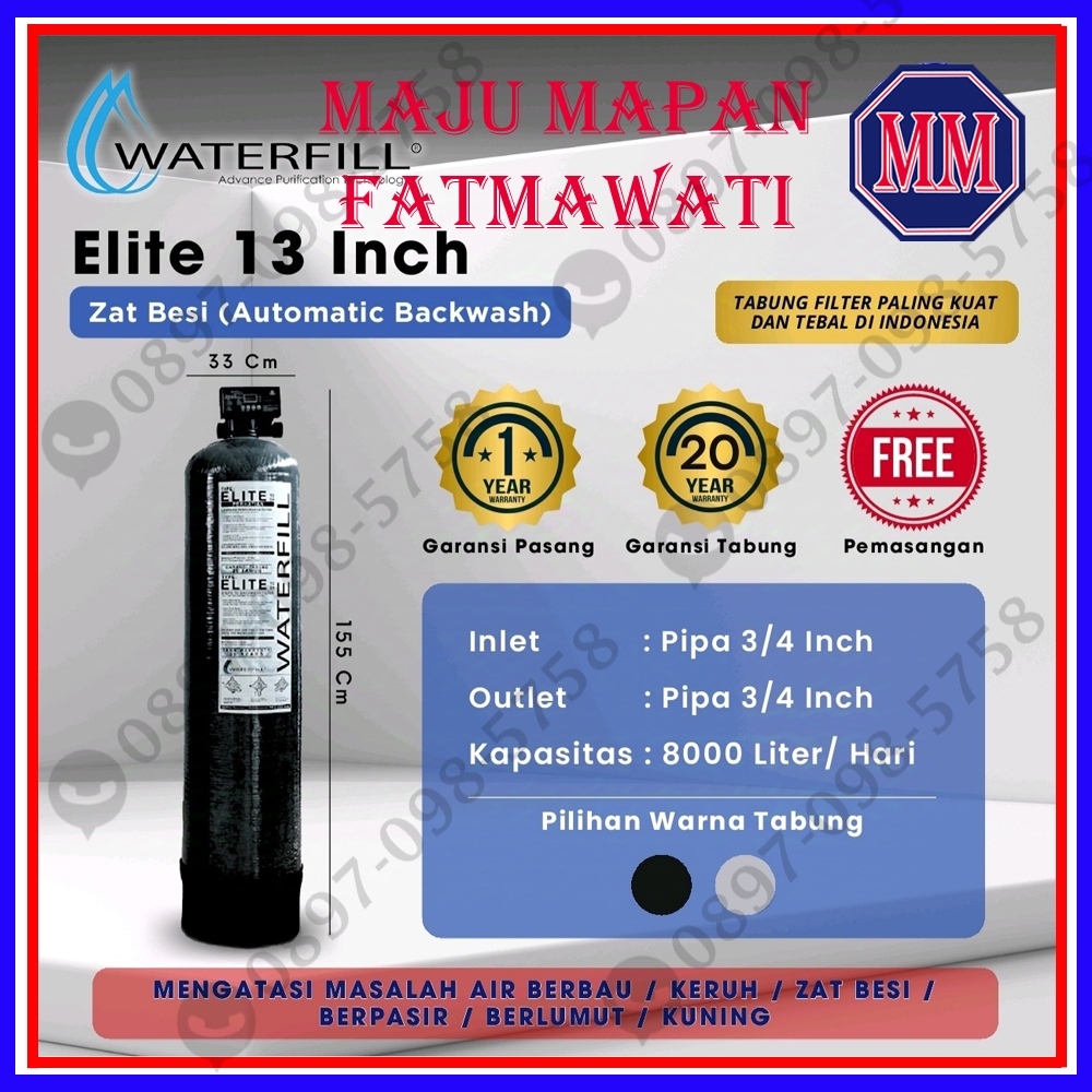 Jual Filter Air Sumur bor Waterfill Elite 13 Inchi Automatic (Berfungsi ...