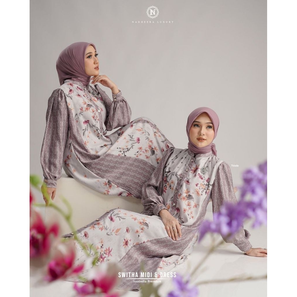 Jual SWITHA SERIES || DRESS MOM MIDI DAN DRESS BY NADHEERA LUXURY ...