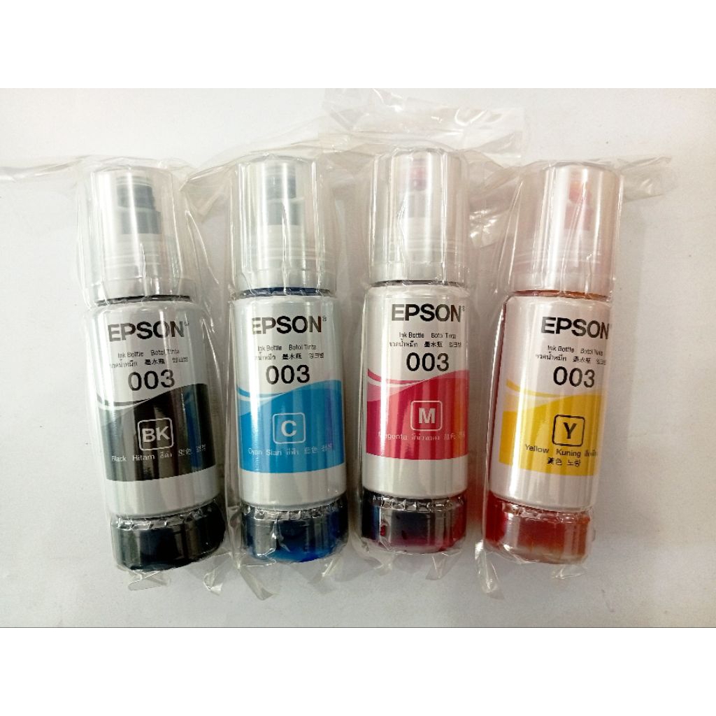 Jual Tinta Epson 100% Original 003 Cabutan Unit TANPA kotak Losspack ...