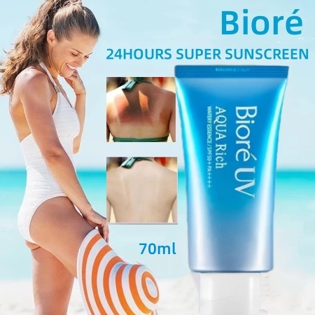 Jual 【COD ORI】Biore UV Aqua Rich Sunscreen Watery Essence SPF 50 PA++++ 70 ml Menyegarkan dan ...