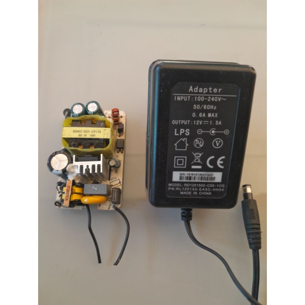 Jual ADAPTER 12V 1.5A COCOK BUAT MODEM ZTE, MODUL MP3, POWER CCTV DLL ...