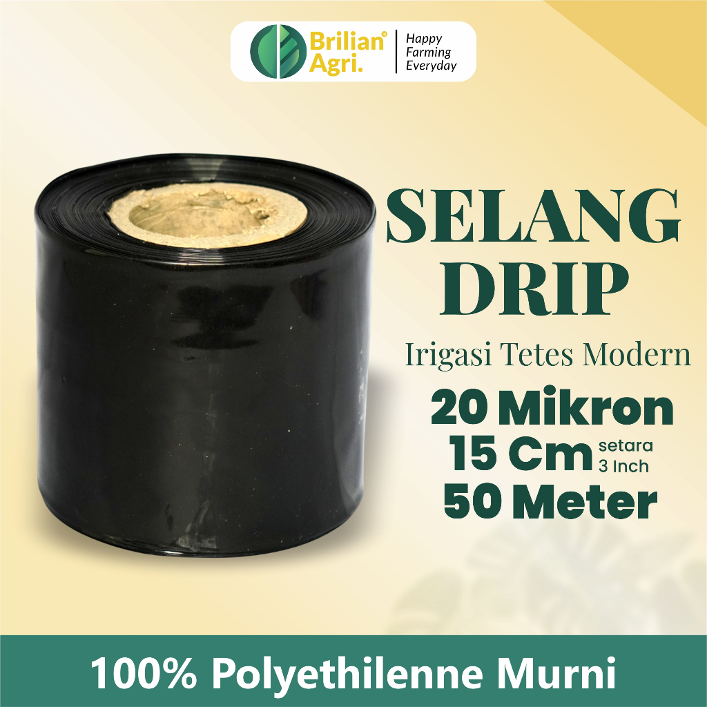 Jual BRILIAN - Selang Drip 20 micron 3 dim 50 meter | Shopee Indonesia
