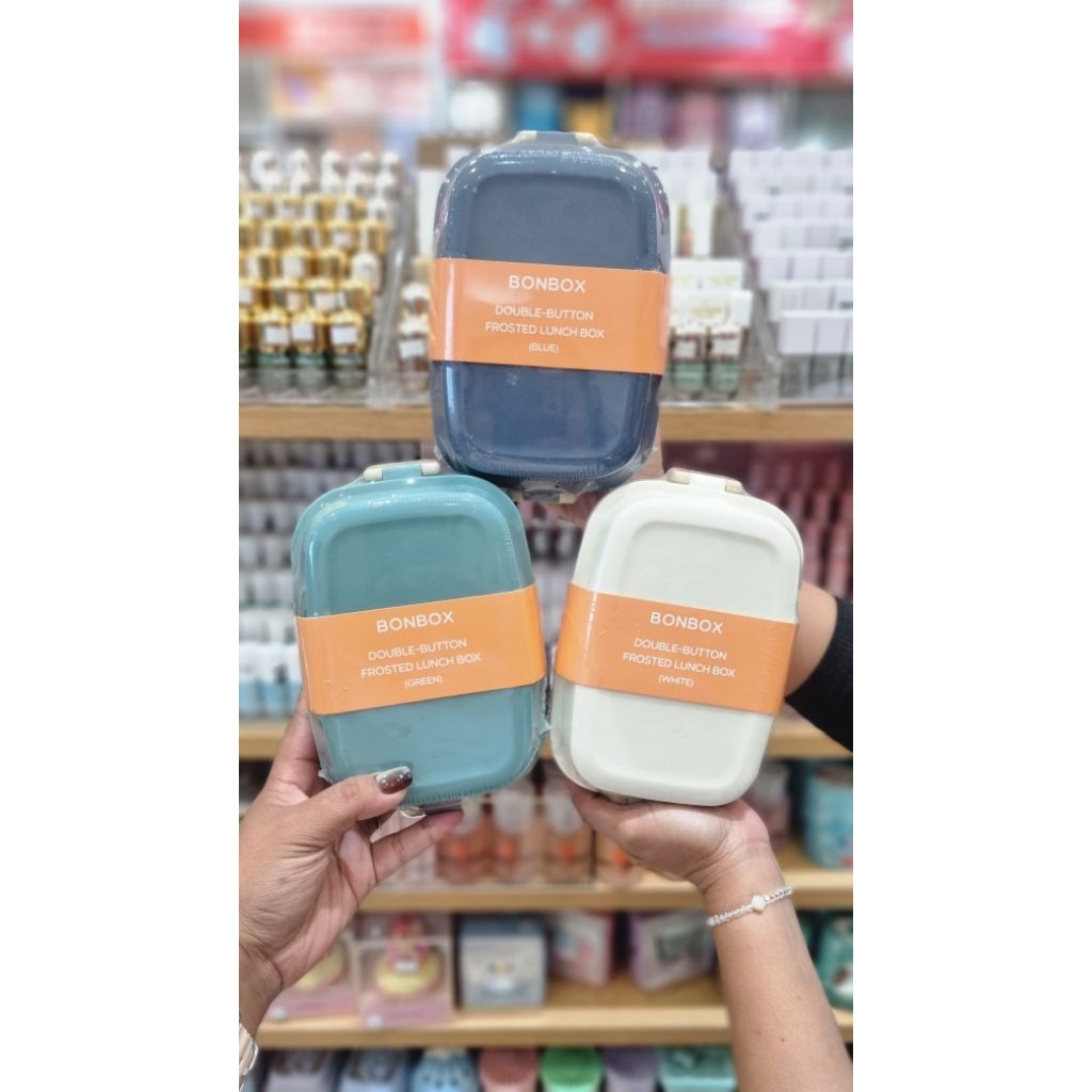 Jual BONBOX-Double Button Frosted Lunch Box/Tempat Makan 2 Tingkat ...
