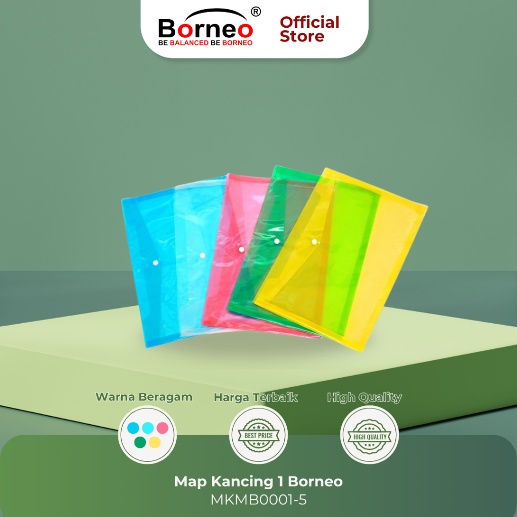 Jual Map Kancing Borneo (merah, biru, kuning, putih, hijau) Map Alat ...