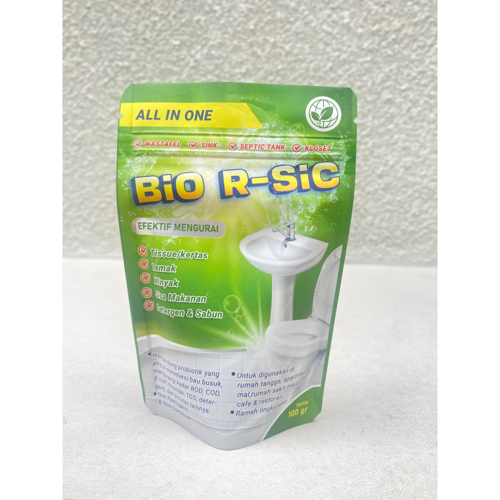 Jual BioRsic 100gr bakteri pengurai limbah kloset toilet wc/ grease ...