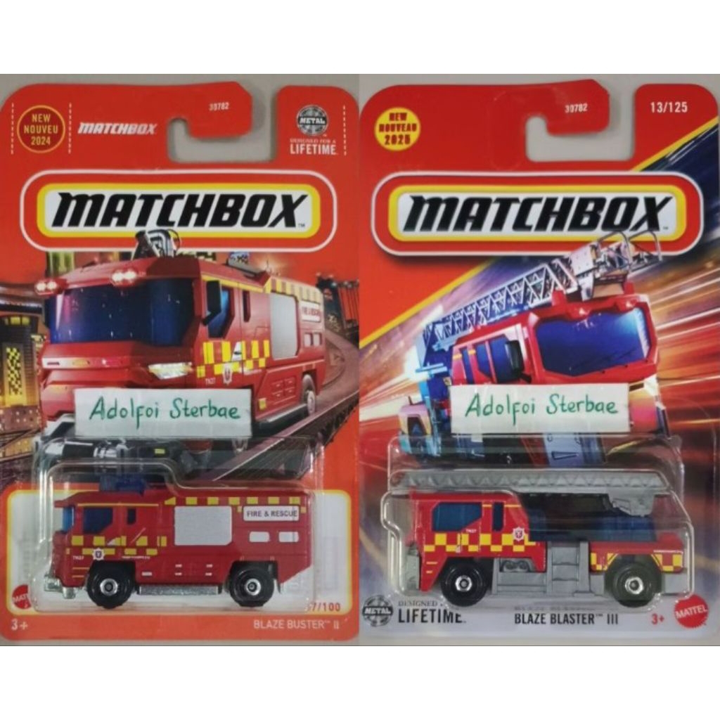Jual matchbox blaze buster ii 2 new nouveu 2024 blaze blaster iii 3 new ...
