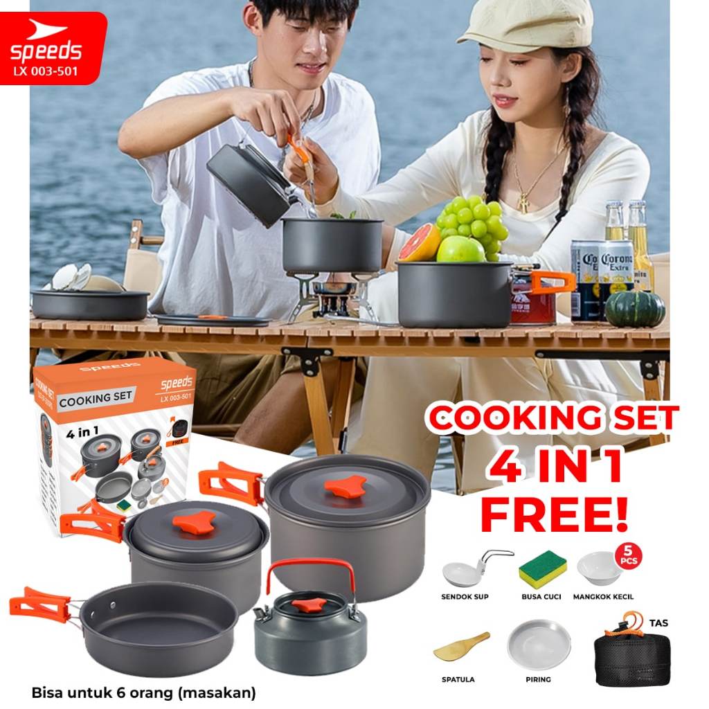 Jual SPEEDS Alat Masak Set Camping Mini Kemah Rekreasi Paket Cooking ...