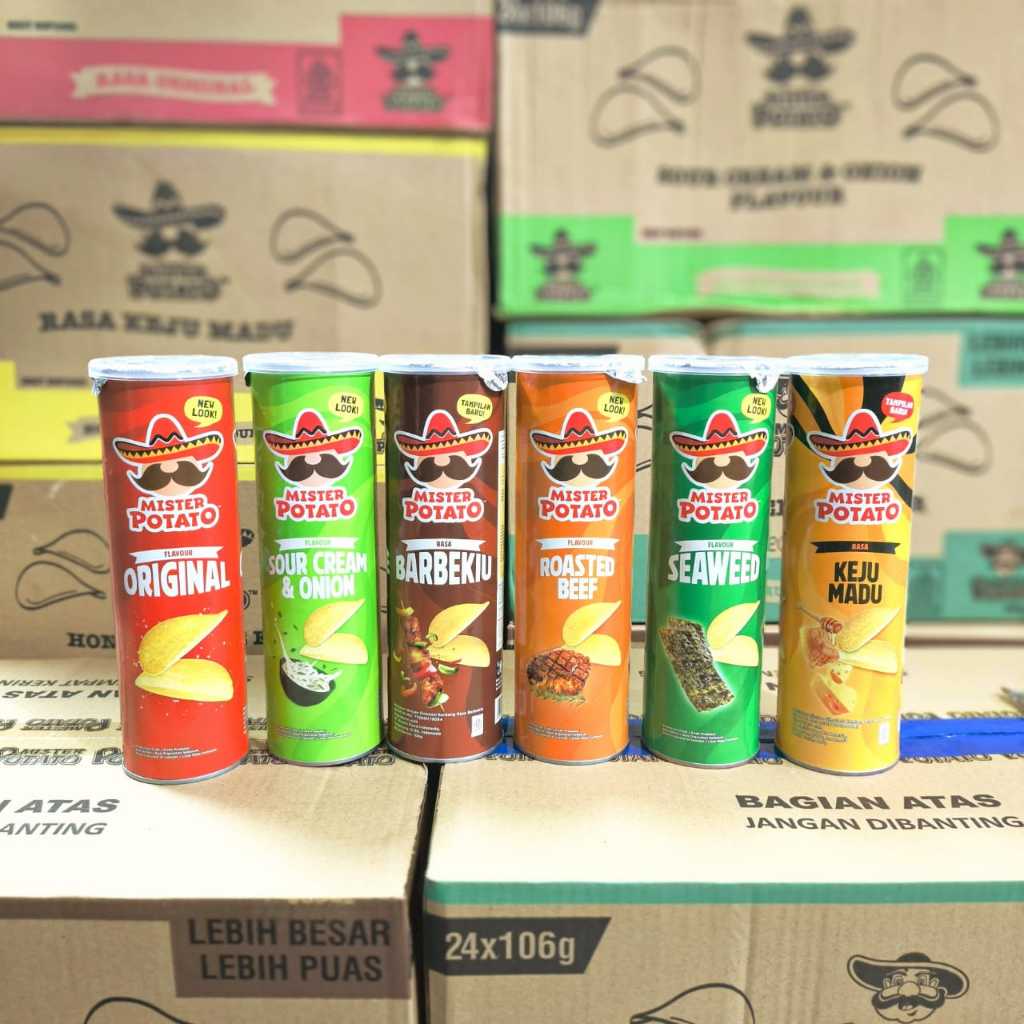 Jual Mister Potato Keripik Kentang All Varian Kemasan Kaleng 106 Gram ...