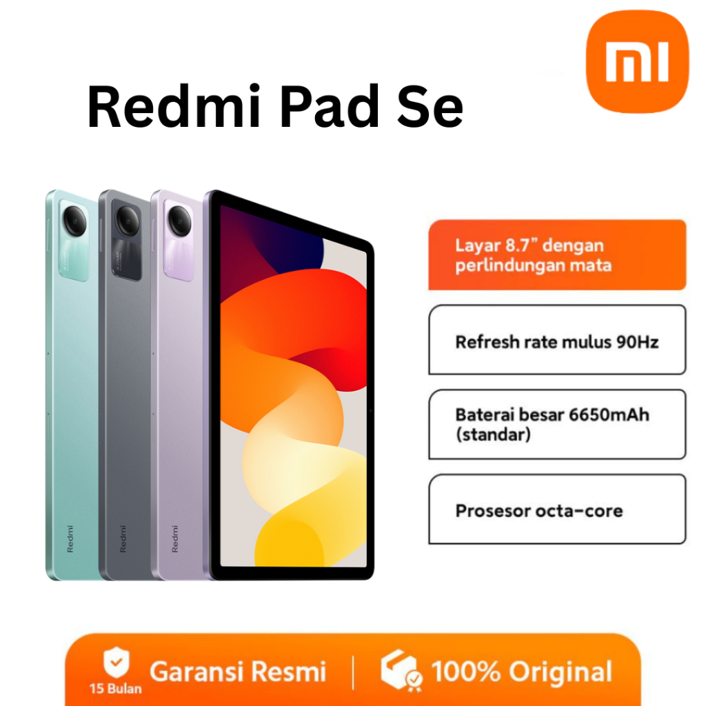 Jual XIAOMI REDMI PAD SE 6+256GB / 12+512GB | Layar 11 Inci FHD+ ...