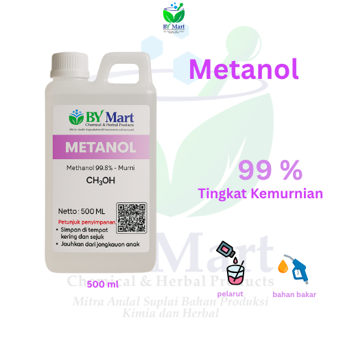 Jual BY KIMIA & HERBAL - Metanol / Methanol 99.8% - Murni / Pelarut ...