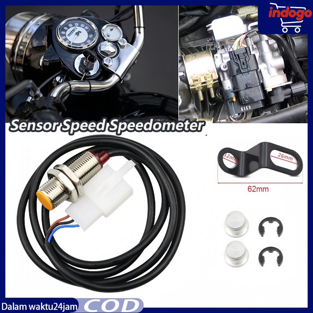 Jual Sensor Digital Speedometer/Tachometer Motor ATV 2 Magnet Plug ...