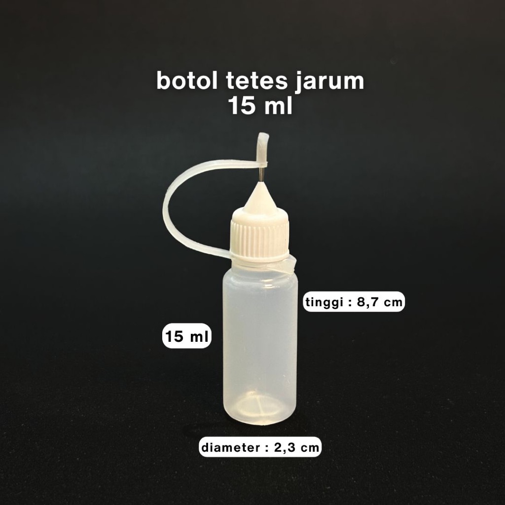 Jual botol tetes jarum 15 ml ( botol isi lem ) | Shopee Indonesia