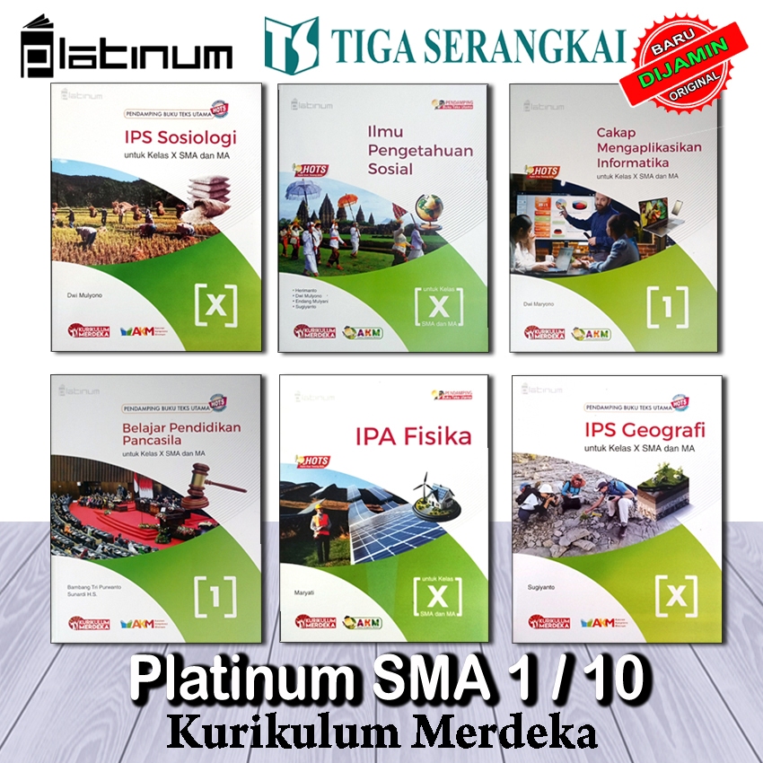 Jual Buku Platinum - Tiga Serangkai - KELAS 10 / SMA/SMK 1 - Buku Teks Siswa - KURIKULUM MERDEKA ...
