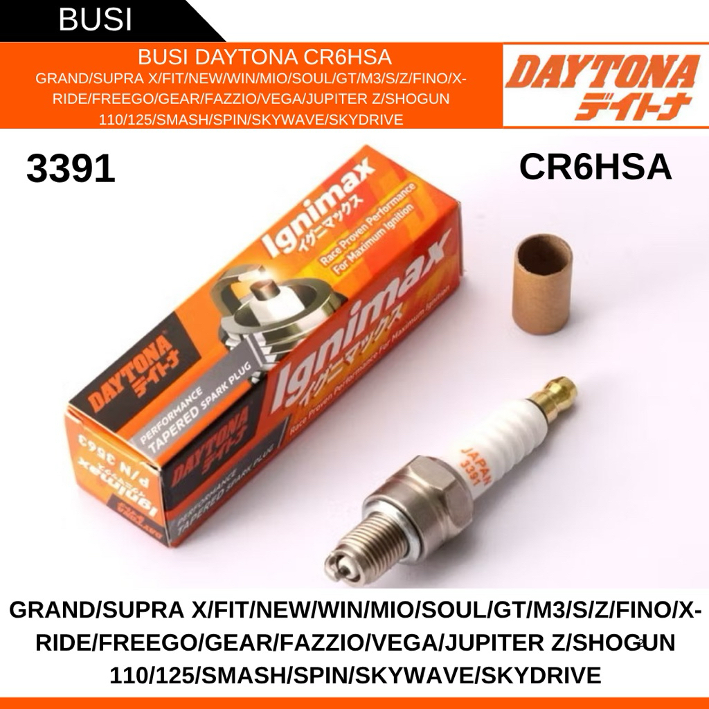 Jual BUSI CR6HSA-9 MIO/MIO J/GRAND/XRIDE/MIO M3/JUPITER Z/SHOGUN/SHOGUN ...