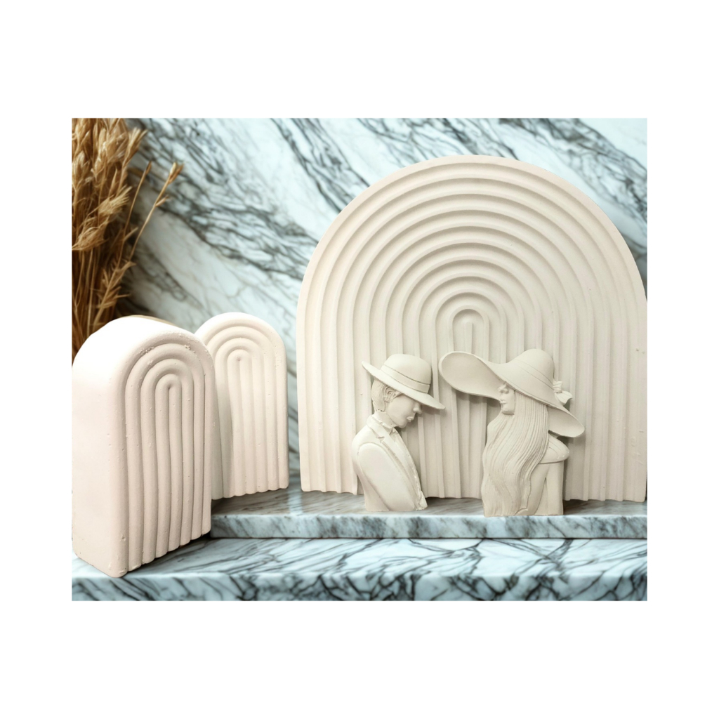 Jual SPACEUS - Patung Minimalis Concrete Couple - Dekorasi Modern ...