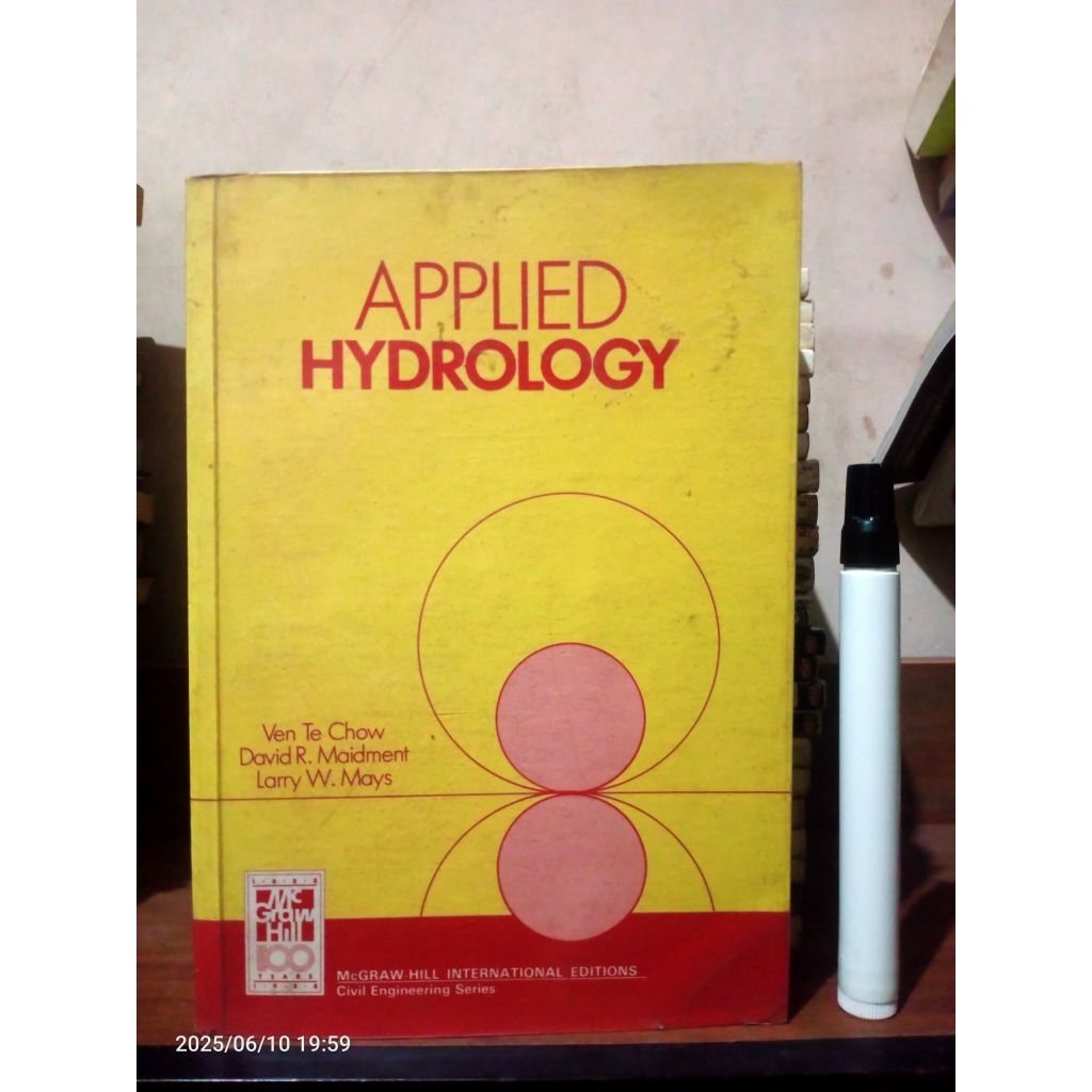 Jual Buku Pendidikan: Applied Hydrology | Shopee Indonesia
