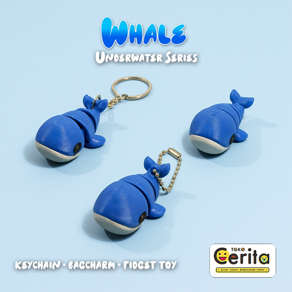 Jual Mainan Edukasi Paus Anak - Fidget Toy Whale Kualitas Premium ...