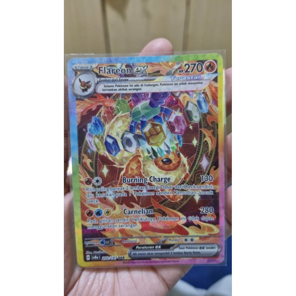 Jual Flareon EX SAR Trafest Indonesia - SV8a Pokemon TCG | Shopee Indonesia
