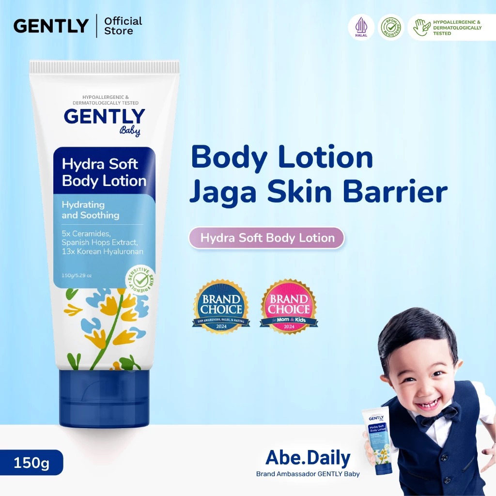 Jual Gently Hydra Soft Body Lotion 150gr | Body Lotion Moisturizer Bayi ...