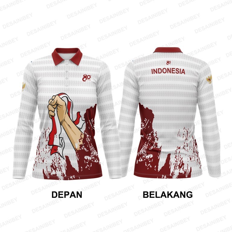 Jual Baju Kaos Wanita 17 Agustus 2025 HUT RI-80 /Jersey HUT RI Ke 80 / Kaos 17 Agustus Art-26 ...