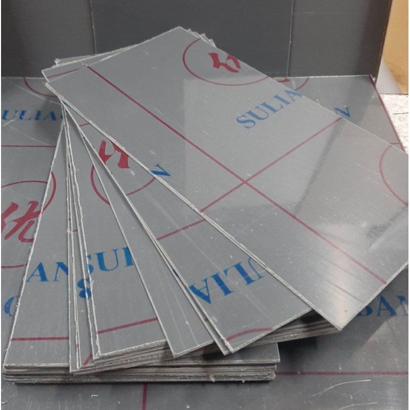 Jual plat pvc 5mm ukuran 20cm x 20cm pvc abu abu 5mm | Shopee Indonesia