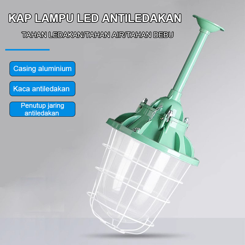 Jual Kap lampu langit-langit antiledakan LED, kap lampu gudang ...