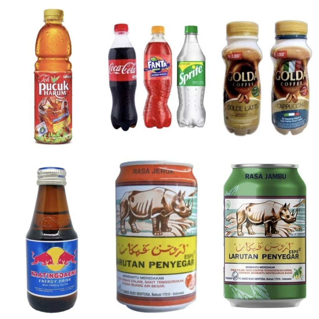 Jual Aneka Minuman Botol Kaleng Teh Pucuk Golda Kratengdaeng Larutan ...