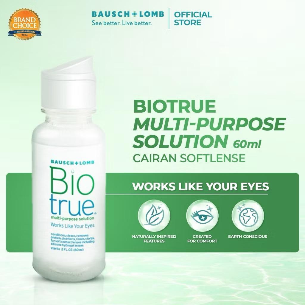 Jual (BISA COD) AIR SOFTLENS BIO TRUE 60ML / CAIRAN SOFTLENS BAUSCH ...