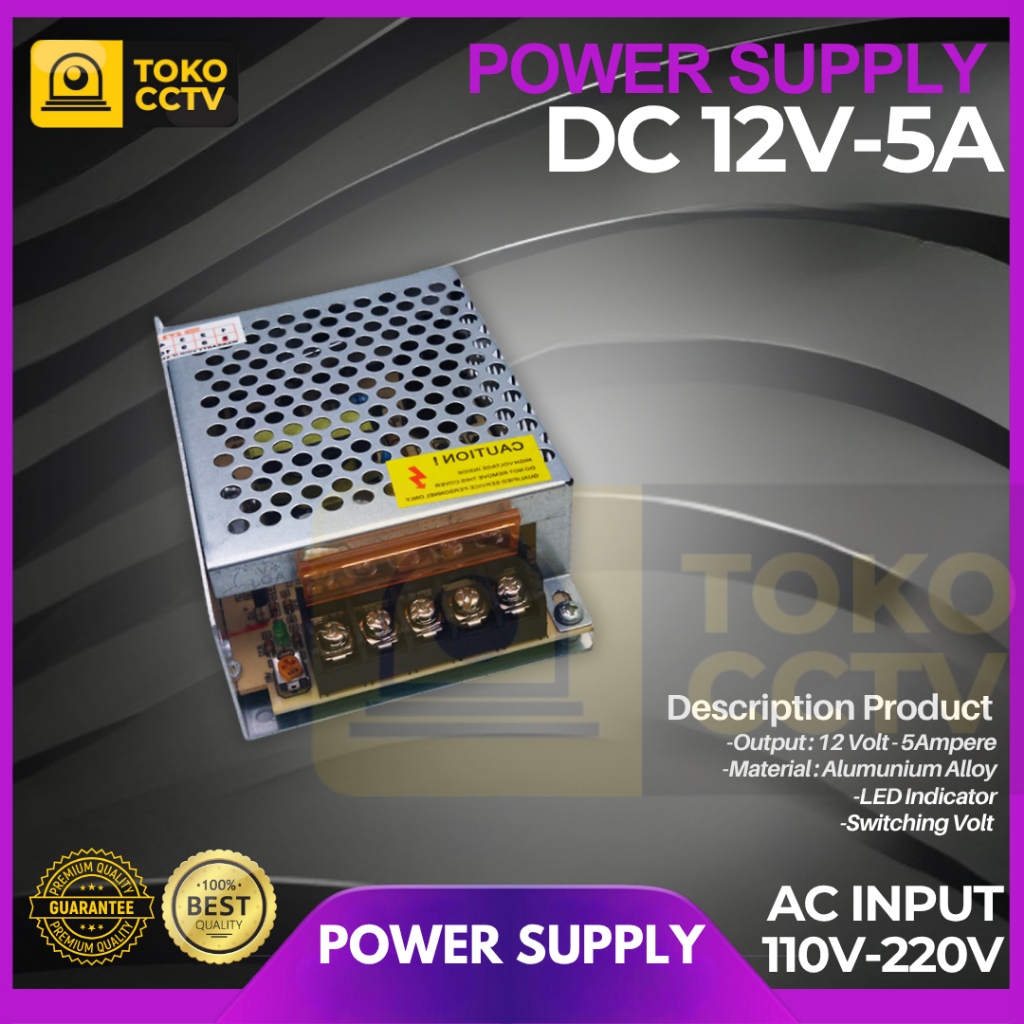 Jual POWER SUPPLY 12V 5A / PSU 12V 5A SWITCHING POWER | Shopee Indonesia
