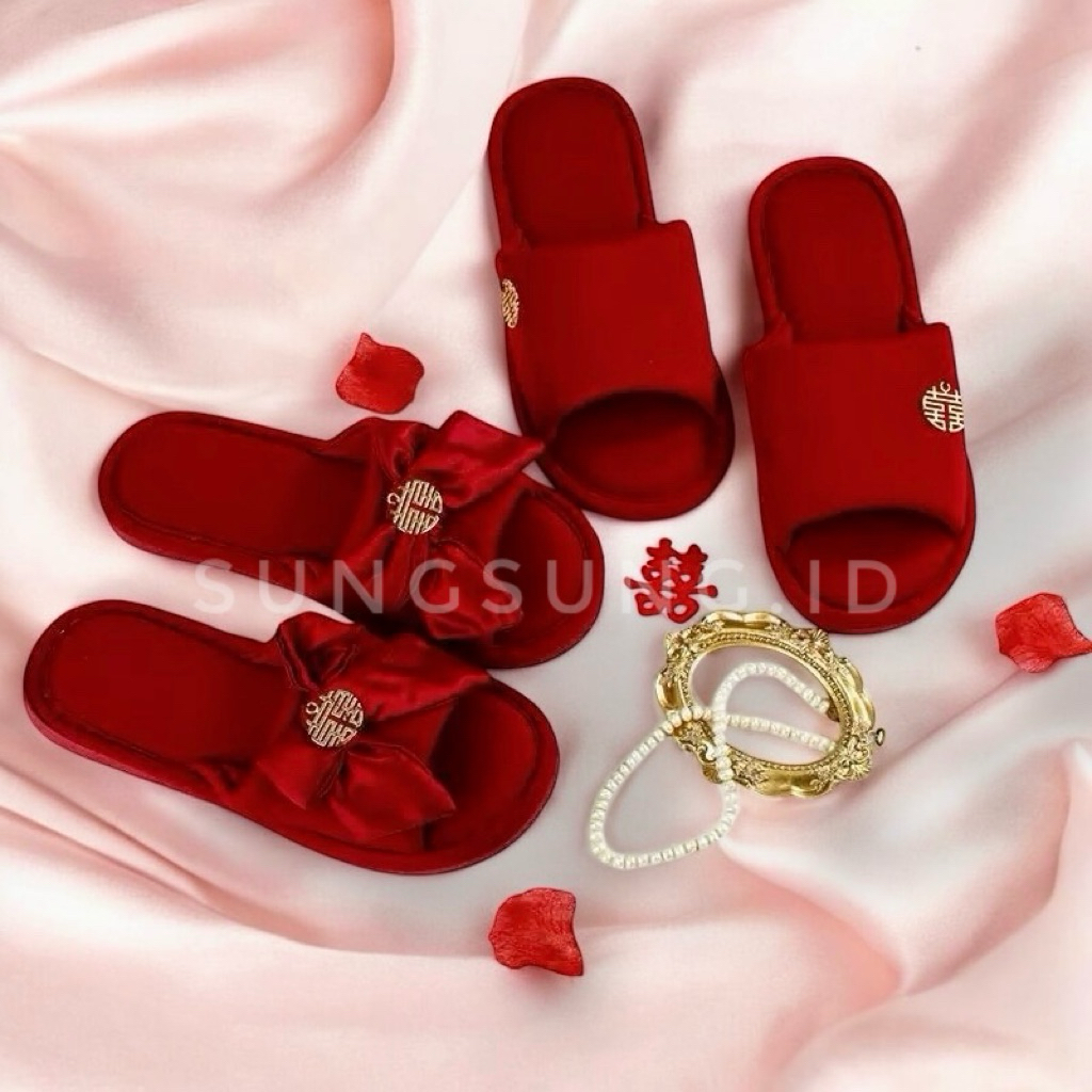 Jual Sandal Couple ShuangXi / Perlengkapan Chinese Wedding ...