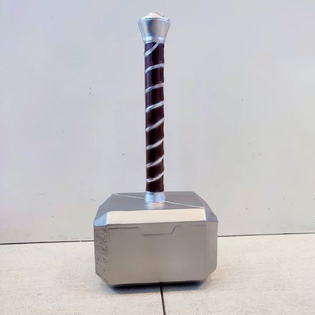 Jual mainan properti cosplay mjolnir 1:1 palu thor avengersdetail bagus ...