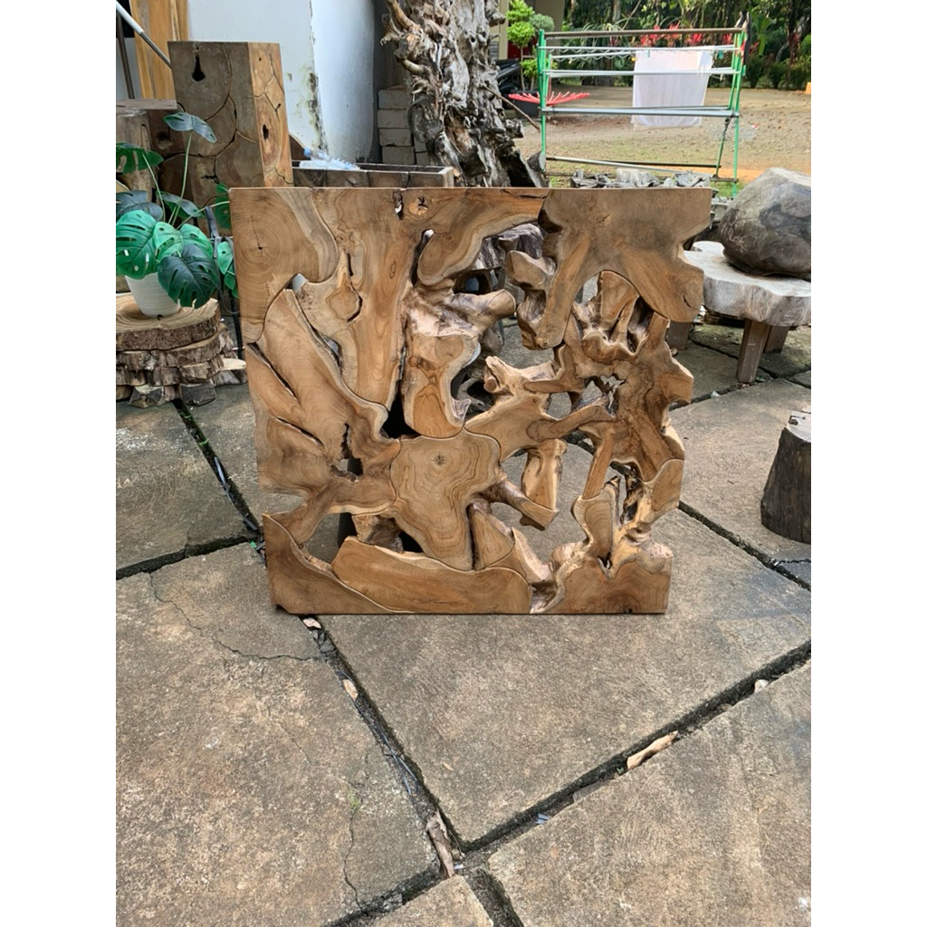 Jual Wall Decor Hiasan Dinding Kayu Akar Jati | Shopee Indonesia