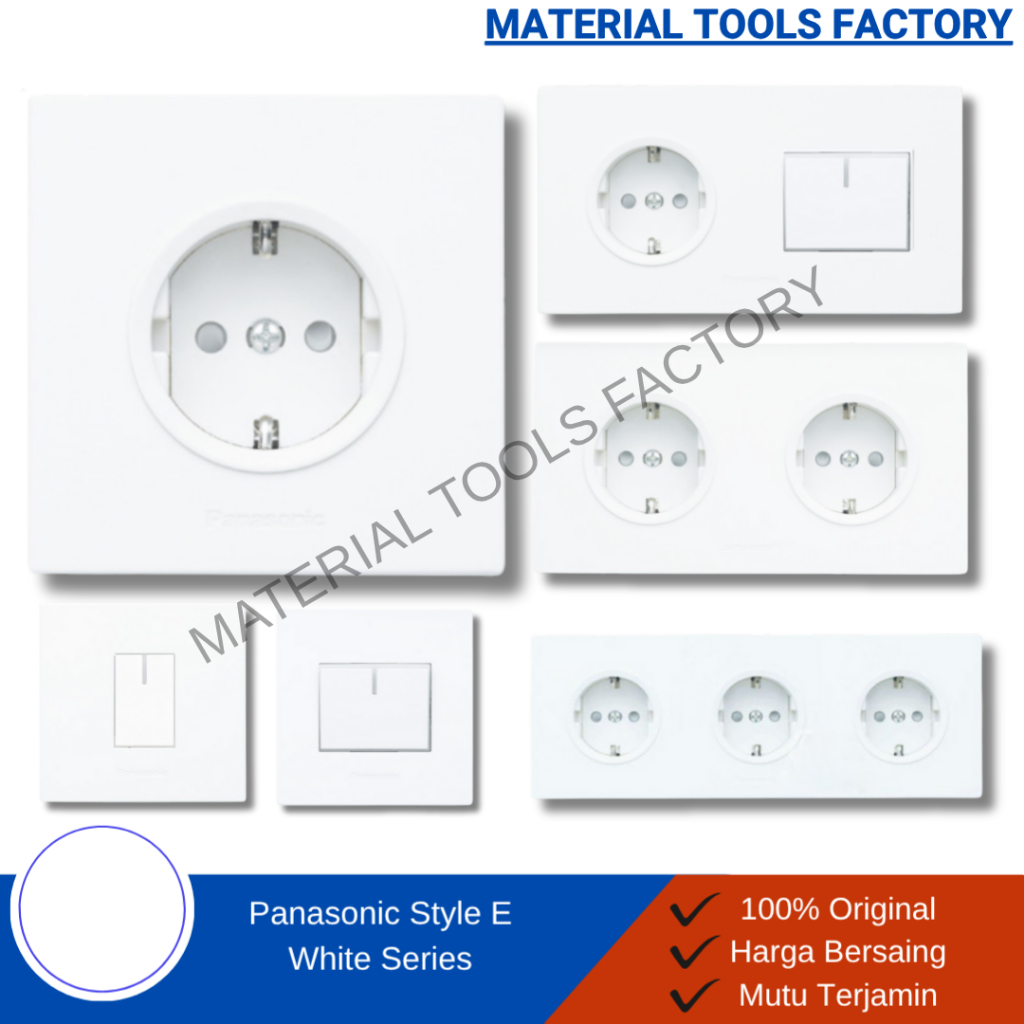 Jual SAKLAR - STOP KONTAK - SAKLAR LAMPU - SAKLAR PANASONIC WHITE STYLE ...