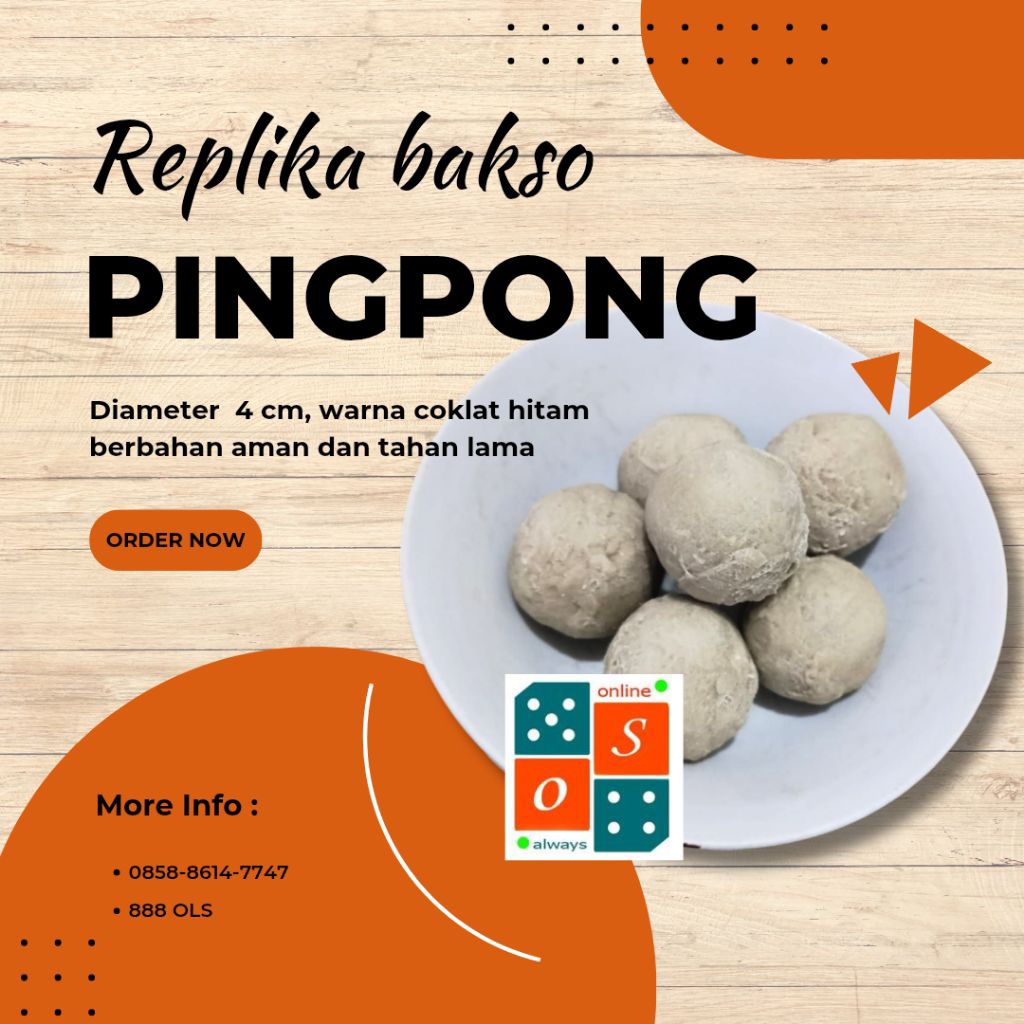 Jual Replika Bakso Pingpong | Shopee Indonesia
