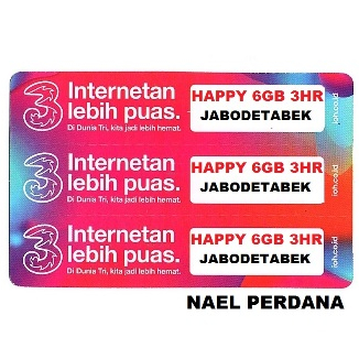 Jual VOUCHER TRI HAPPY 6GB 3HARI JABODETABEK | Shopee Indonesia