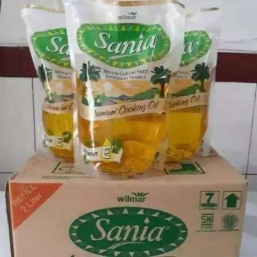 Jual MINYAK GORENG SANIA 2 LITER 1 DUS ISI 6PCS | Shopee Indonesia