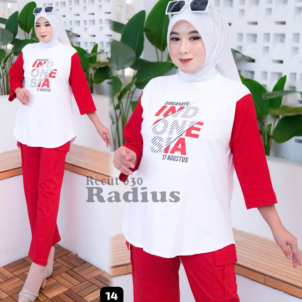 Jual Setelan Kemerdekaan Wanita Baju Celana Cewek 1 Stel Hutri Jalan ...