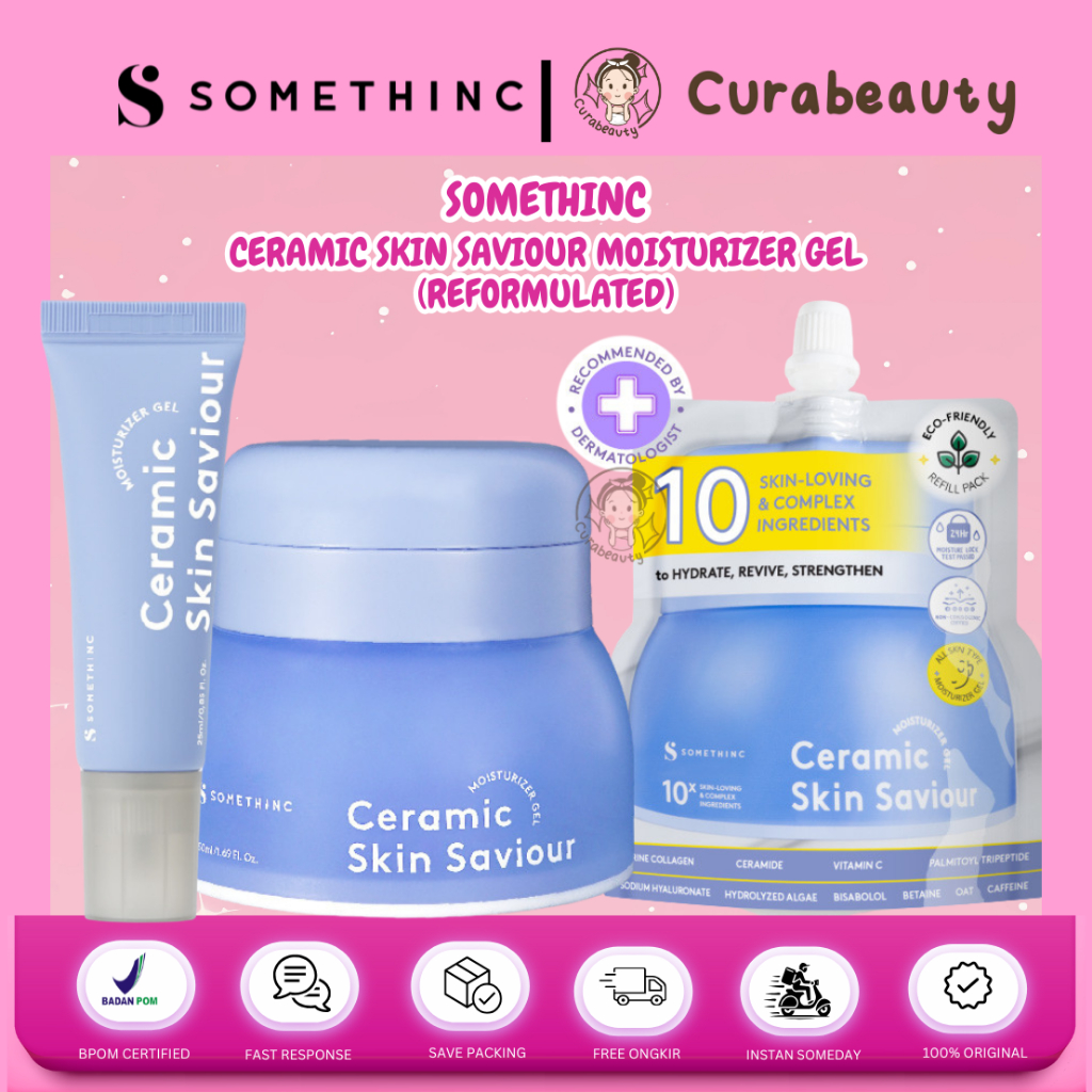 Jual •CURABEAUTY• MANADO SOMETHINC CERAMIC SKIN SAVIOUR MOISTURIZER GEL ...