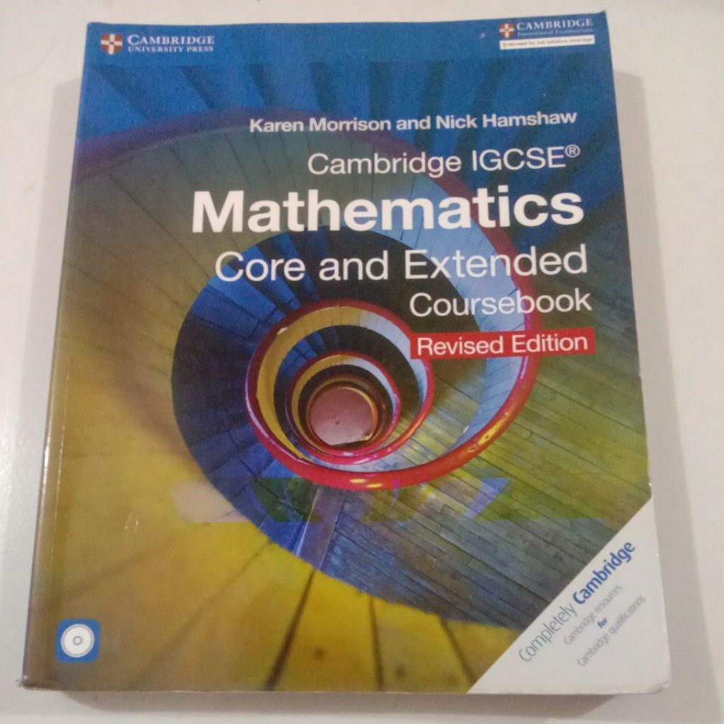 Jual Cambridge IGCSE Mathematics Core and Extended Coursebook Revised Edition ( Original ...