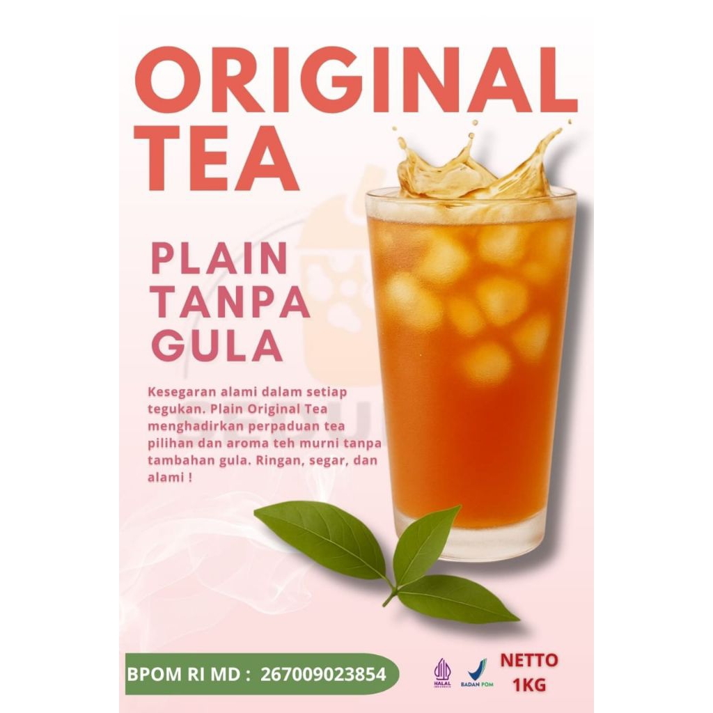 Jual TANPA GULA / PURE ORIGINAL TEA 1KG MINUMAN | Shopee Indonesia